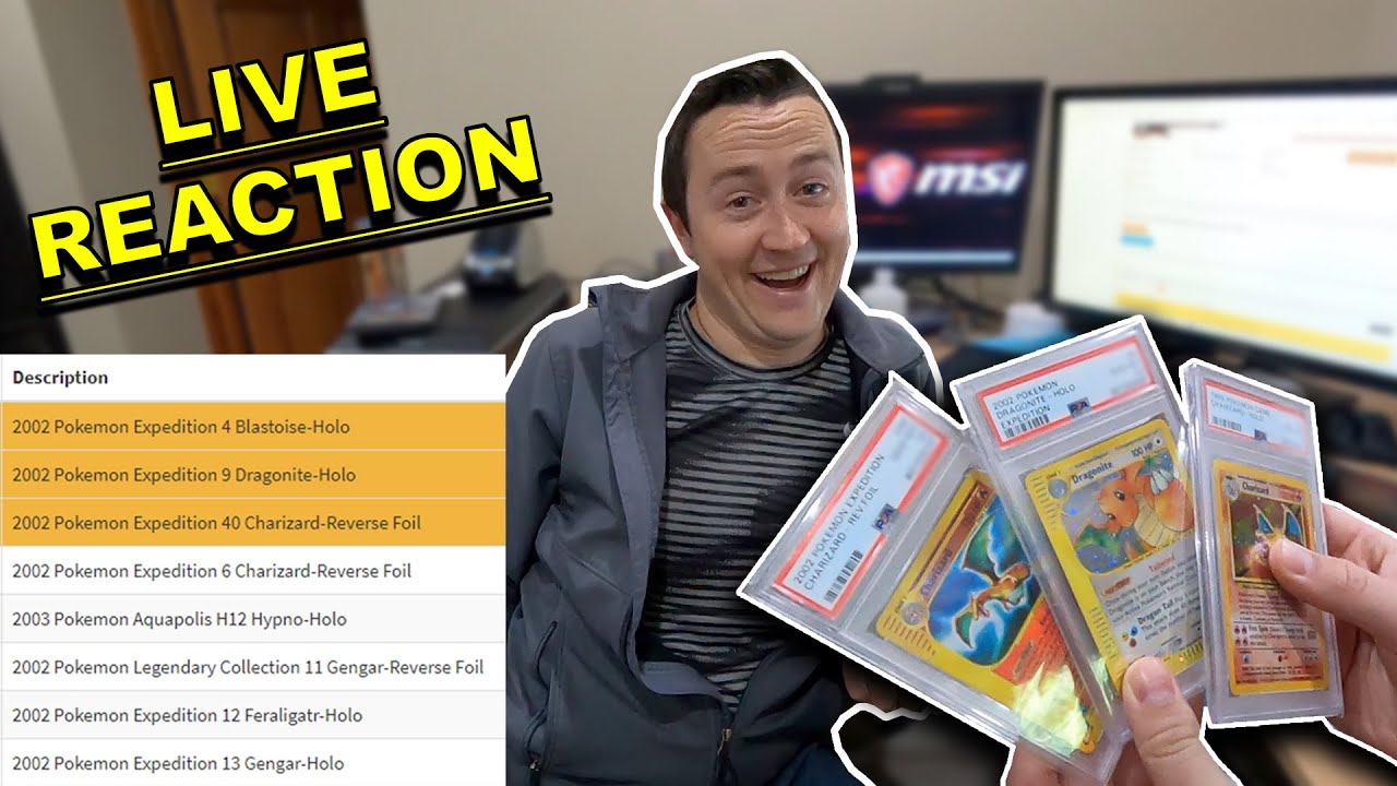 I Just Got My Pokémon Cards Back From PSA... (LIVE REACTION) - YouTube