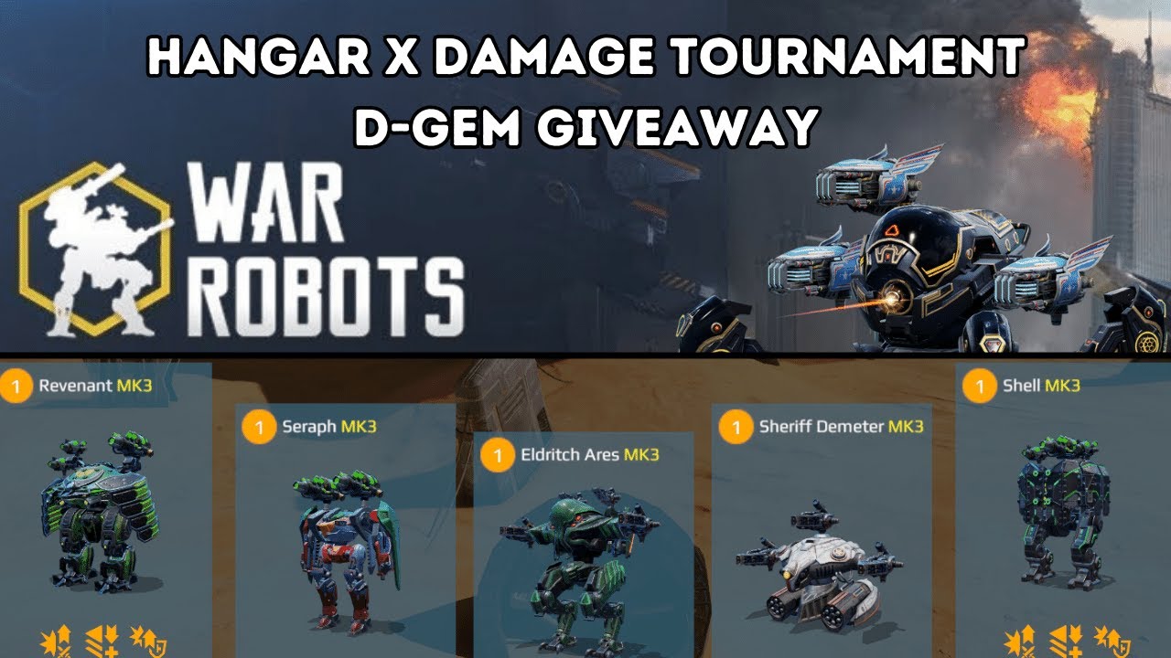 War Robots Hangar X 11 Livestream Competition, D-Gem & Giveaway - YouTube