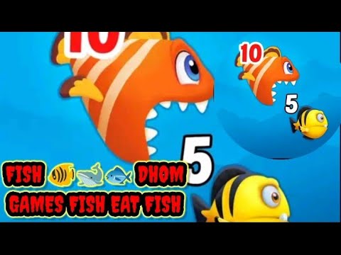 MINI FISH🐠🐋🐟|||DHOM FISH EAT FISH GAMES 🎮👾 FISH VERY NICE#gaming fish ...