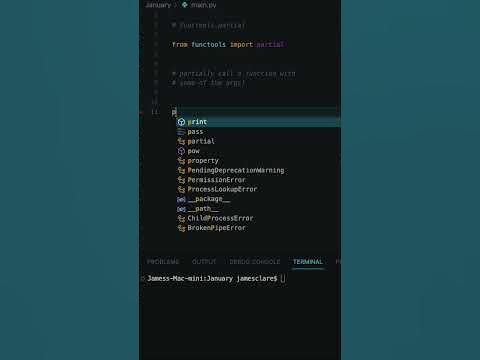 Python 3 | The Partial function #python3 #python #coding - YouTube