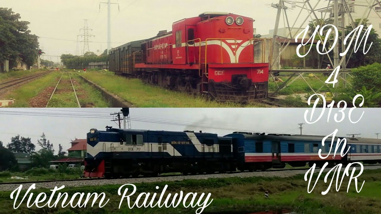YDM4 [ D13E ] - INDIAN locomotive in VIETNAM RAILWAY - YouTube
