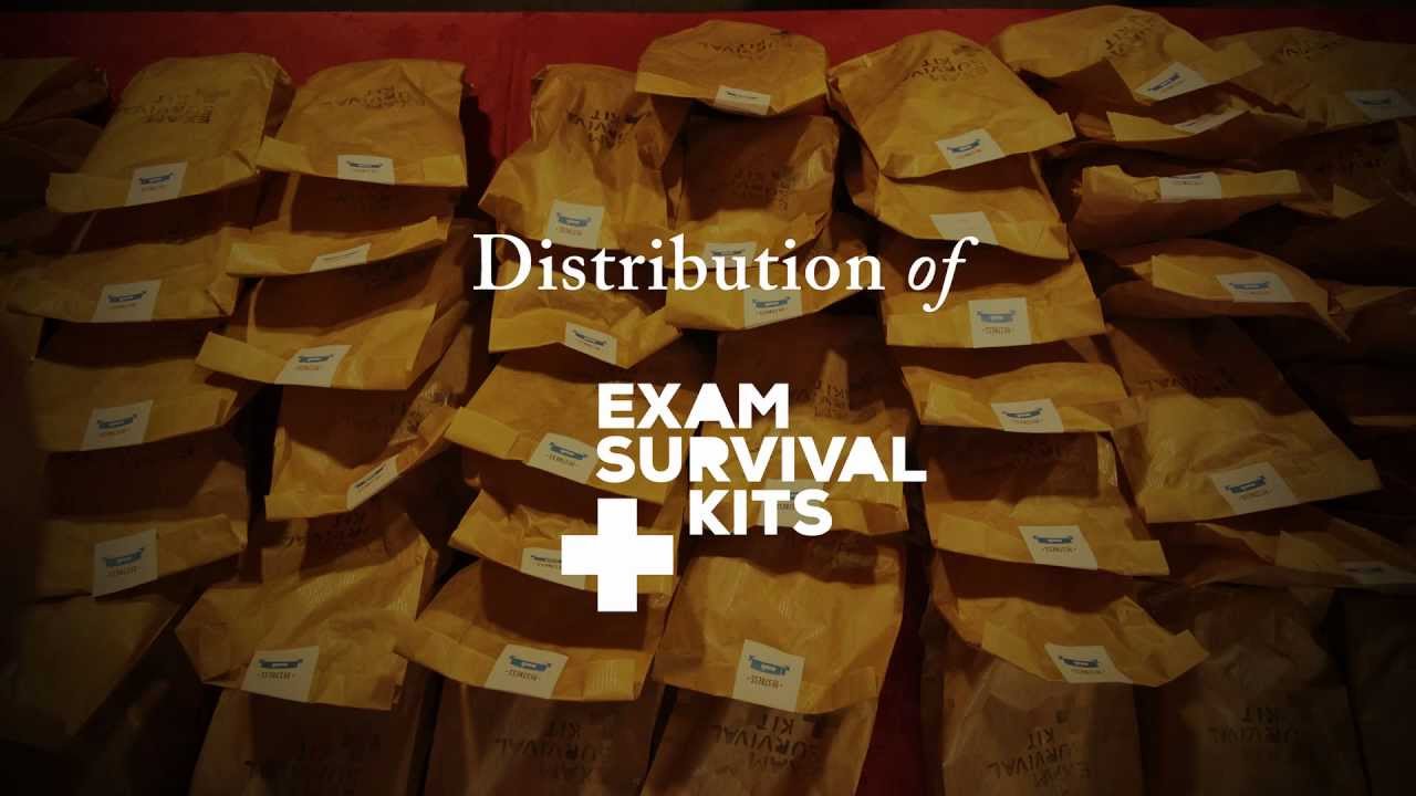 Distribution of Exam Survival Kits - YouTube