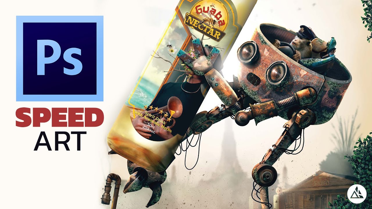 Post Apocalyptic Robot - Photo Manipulation | Photoshop - YouTube