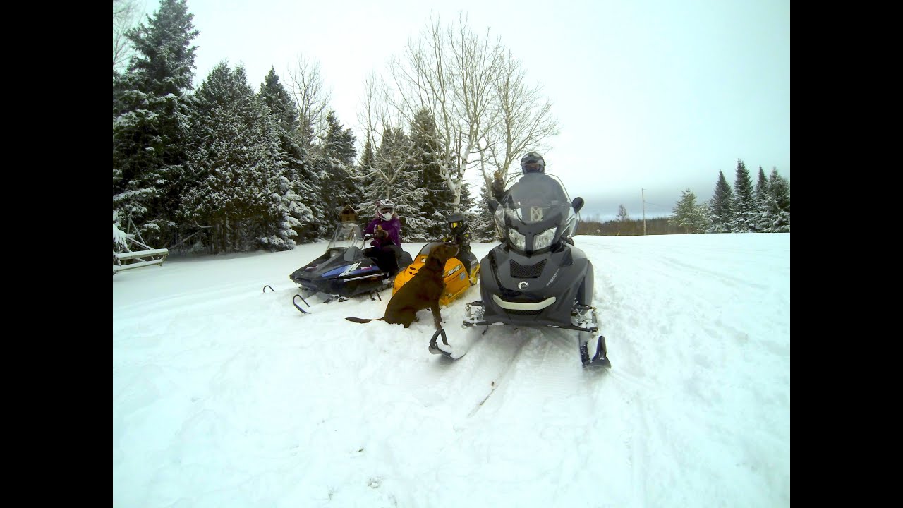 Snowmachine ride - YouTube