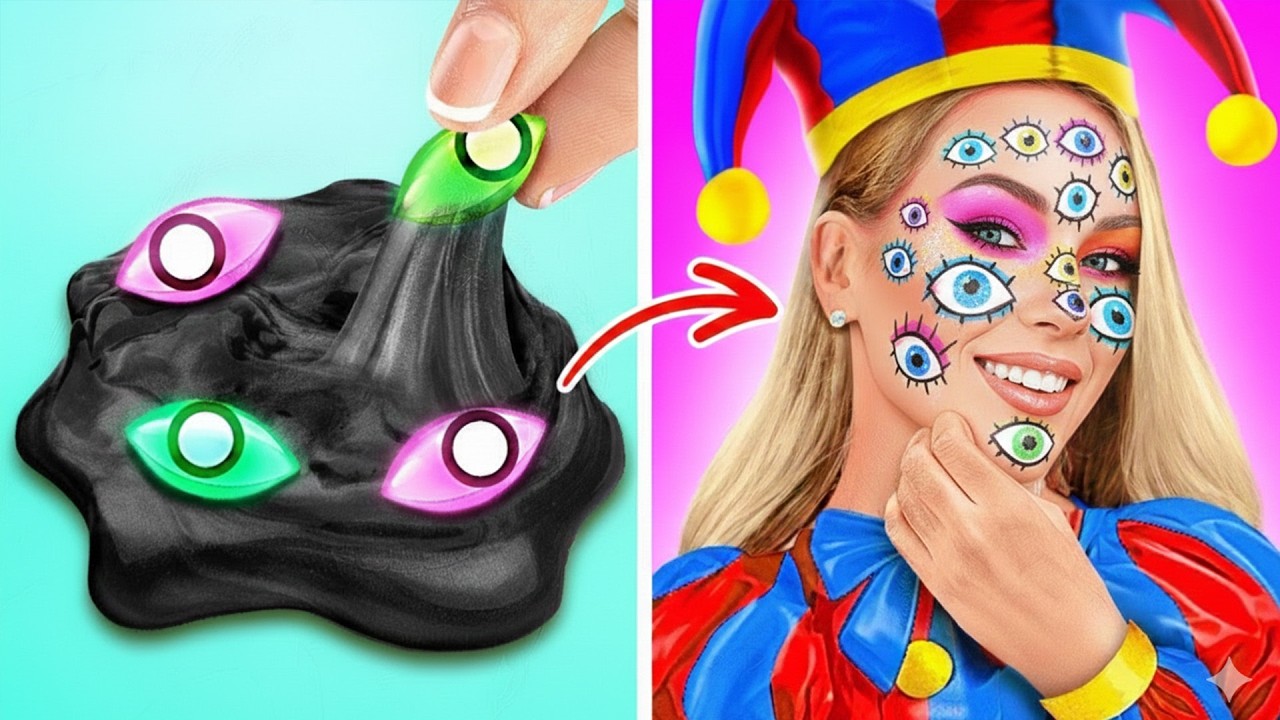 Digital Circus Makeover 🤡 *Alphabet Lore Outdoor Hacks* - YouTube