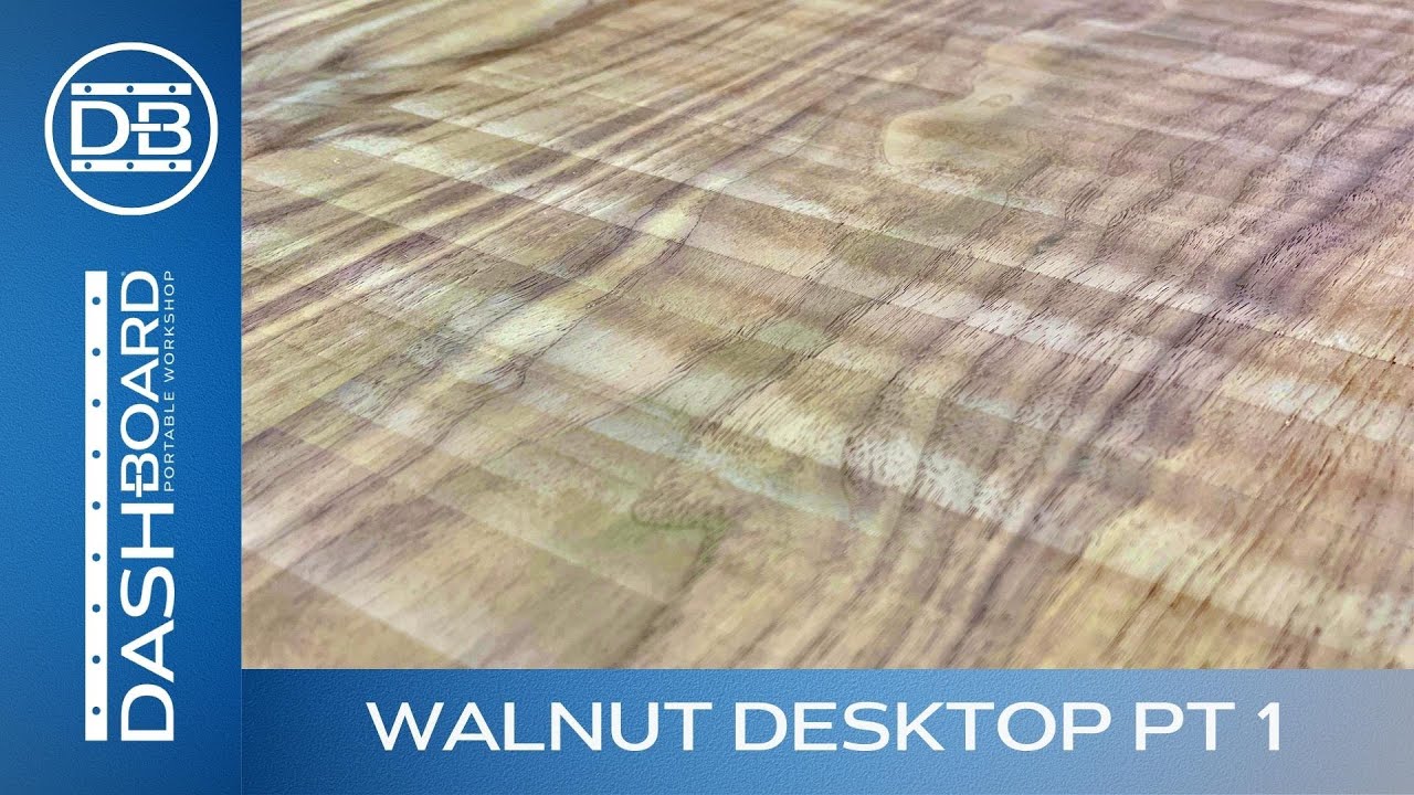 How To Make a Walnut Desktop with Dash-Board, Pt 1 - YouTube