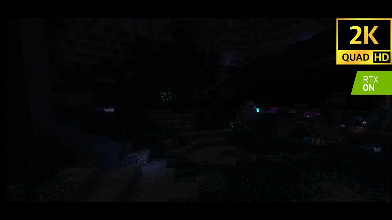 Minecraft RTX ON Scary Warden 😱 - YouTube