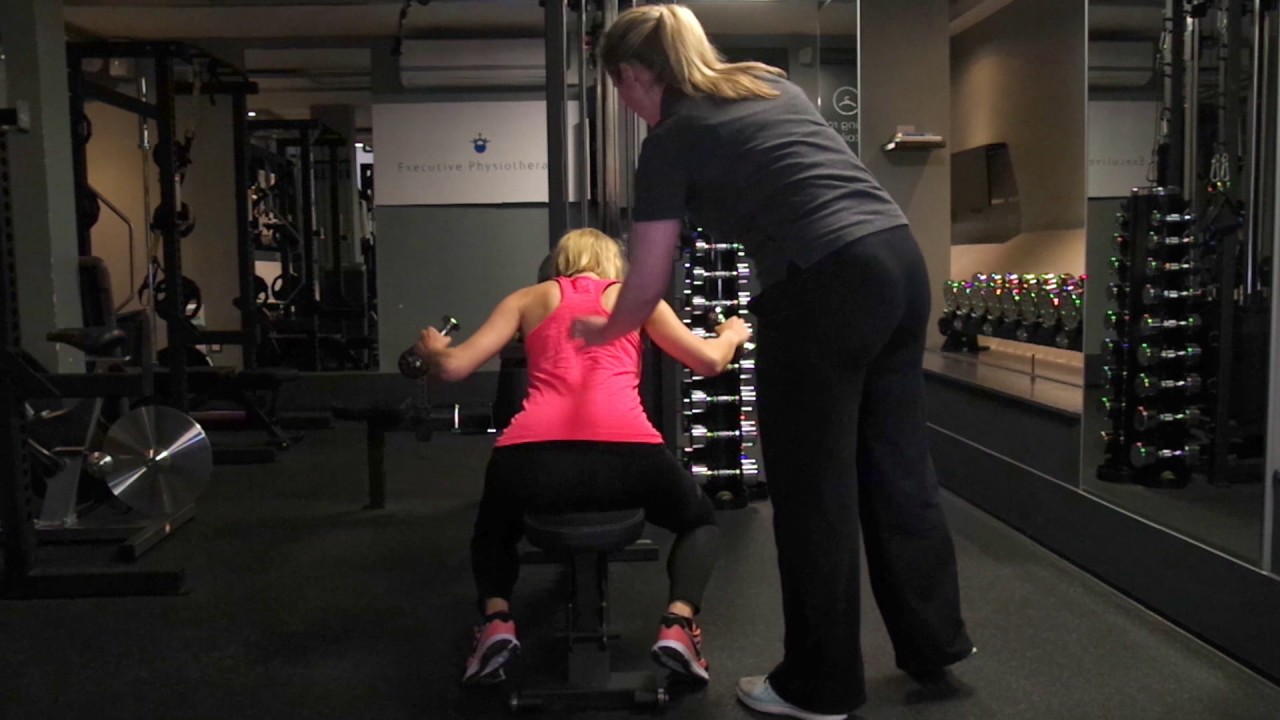 Scapular W exercise - YouTube