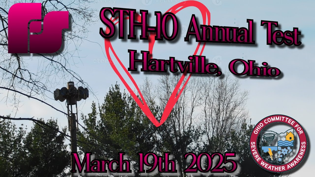FS STH-10 Annual Siren Test - Hartville, Ohio - YouTube