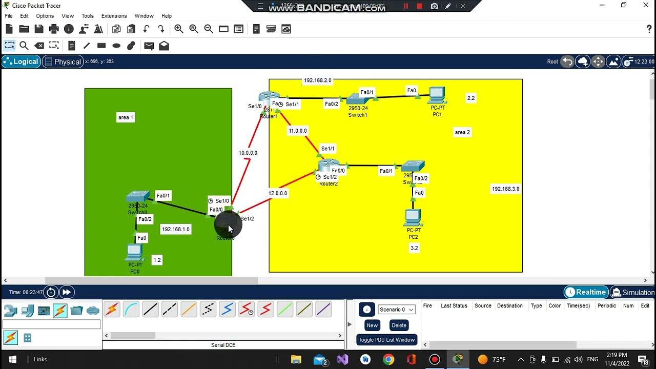 Cisco Packet ospf & rip part 2 in kurdish - YouTube