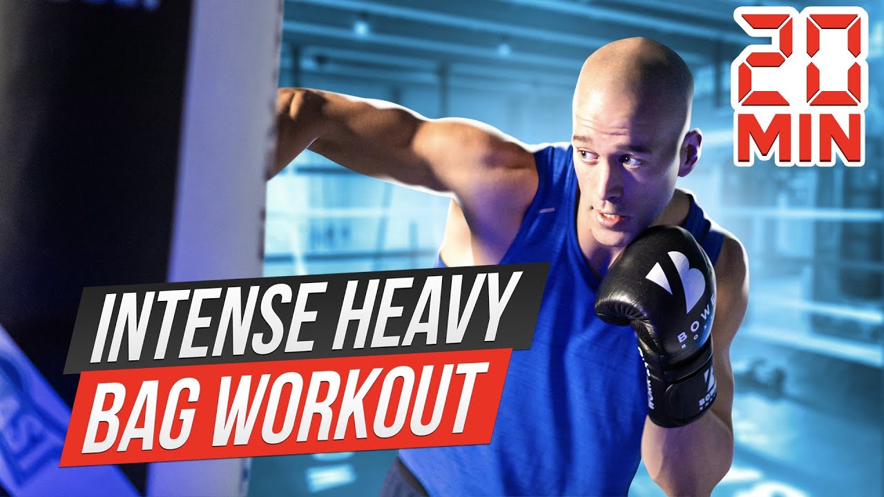 Intense 20 Minute Heavy Bag Workout Youtube