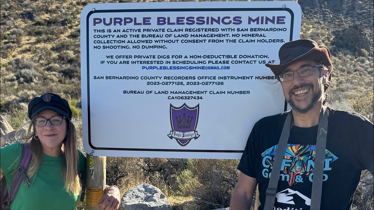 Rockhounding Amethyst in Kingston Range in Mojave Desert ⚒️ Purple ...