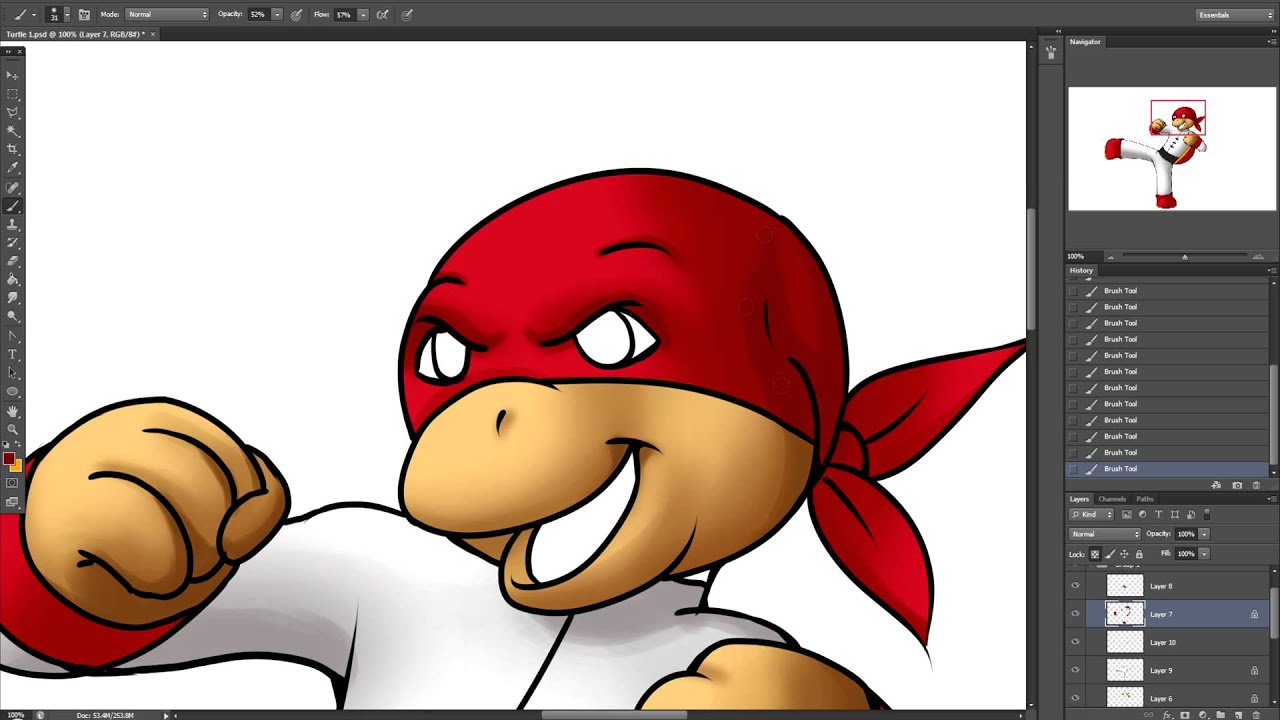 Let's Draw: KoopaKungFu Turtle! - YouTube