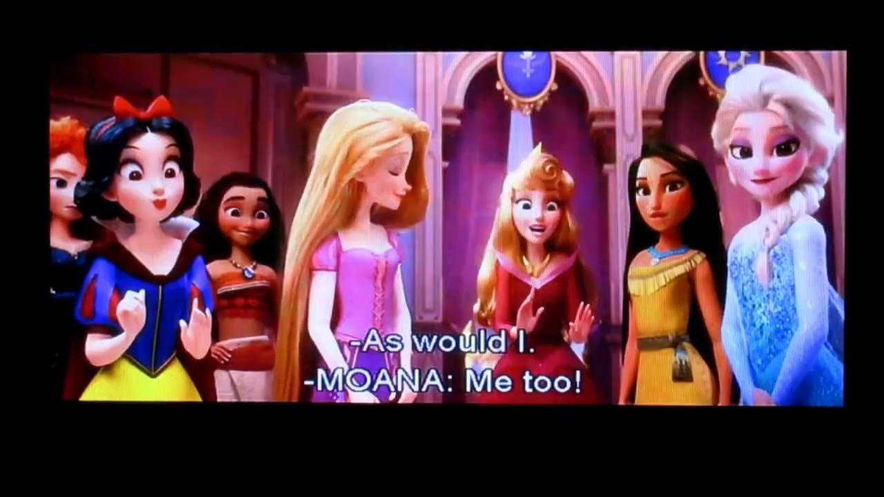 Vanellope meets the Disney Princesses (English) RALPH BREAKS THE ...