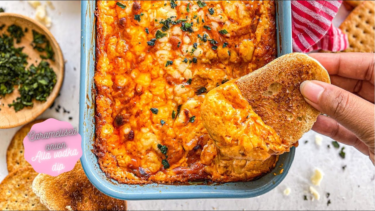 Caramelised onion alla Vodka Dip- making the best pasta sauce in a dip ...
