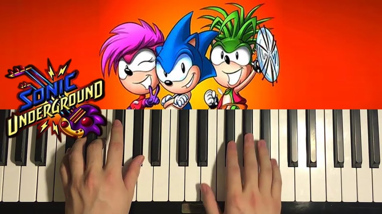 Sonic Underground - Theme Song (Piano Tutorial Lesson) - YouTube
