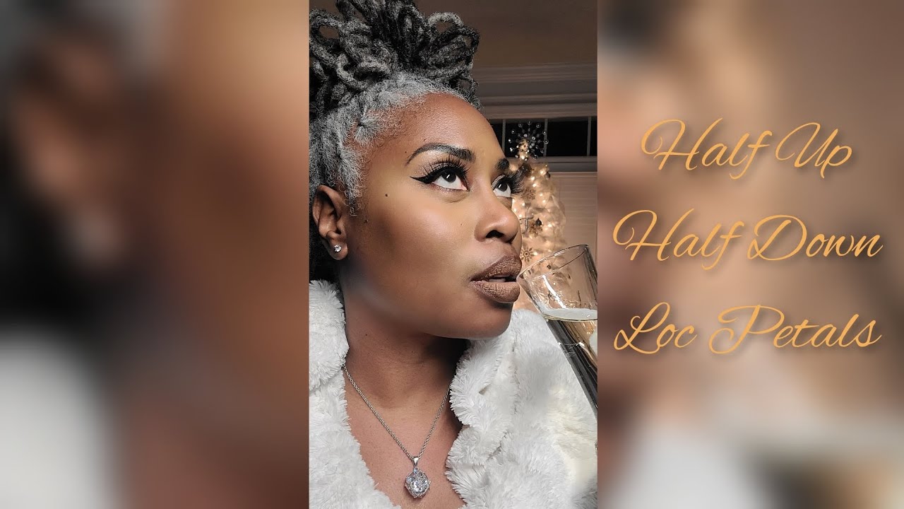 Holiday Loc Styles: Loc Petal Bun - YouTube