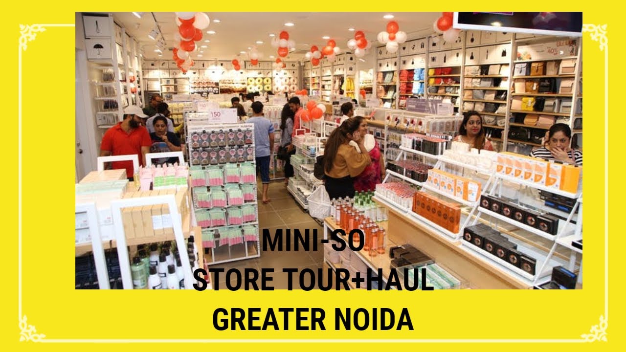 Minisoo-store Tour +haul in Greater Noida - YouTube