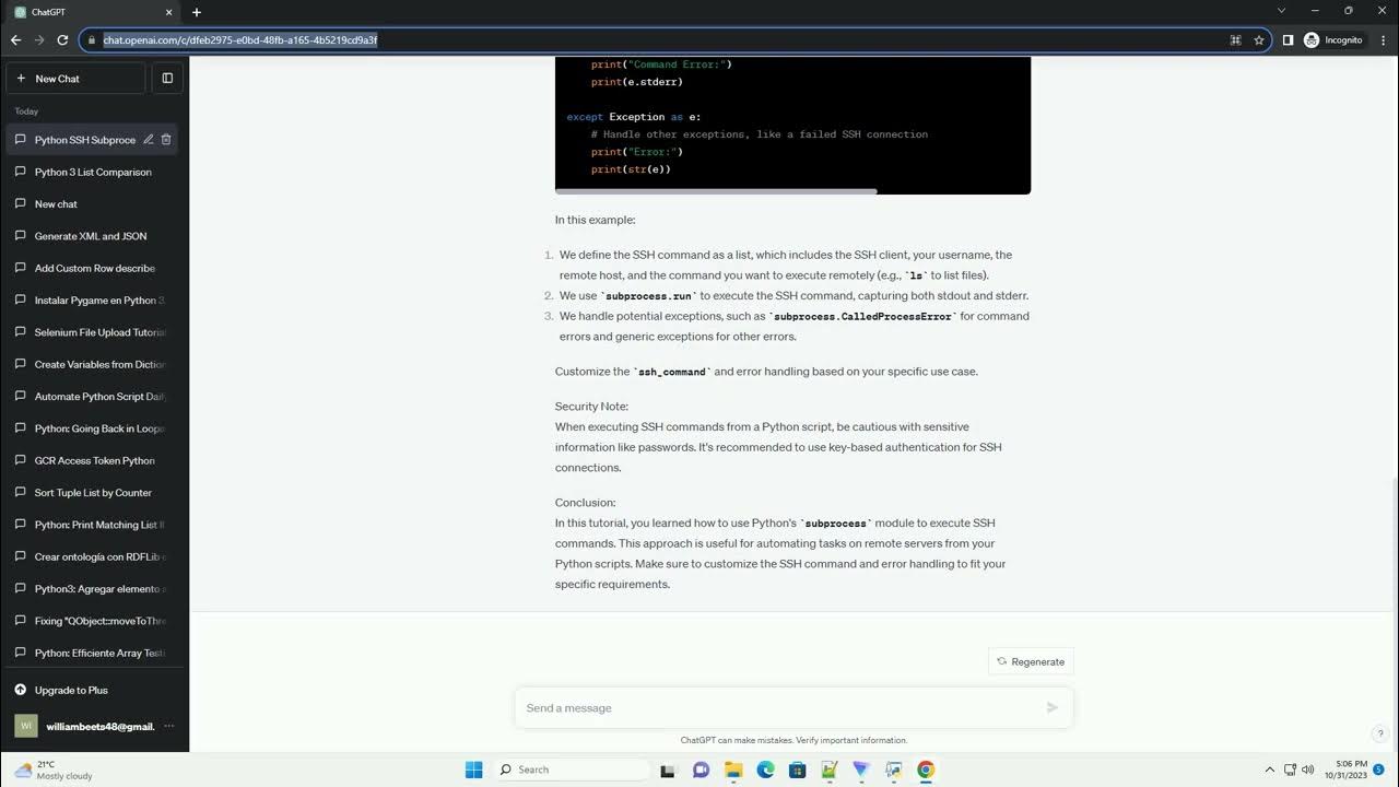 python subprocess doesn t work with ssh command - YouTube