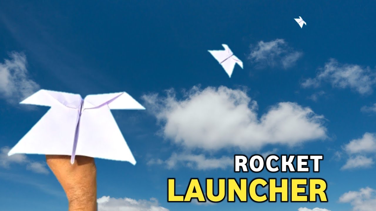 FLY AWAY!! How to Make a Unique Shaped Paper Rocket Plane So It Can Fly ...
