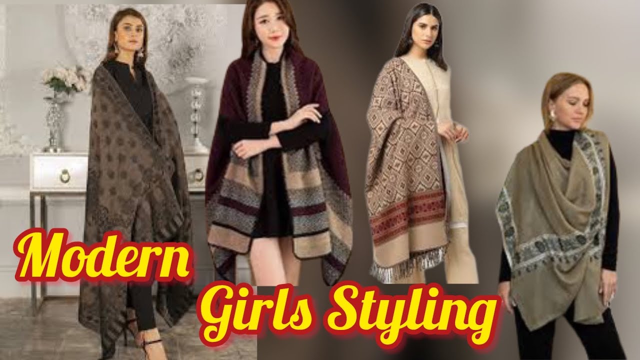 How to Wear a Shawl in winters || woman’s Style Guide _Fatimah ...
