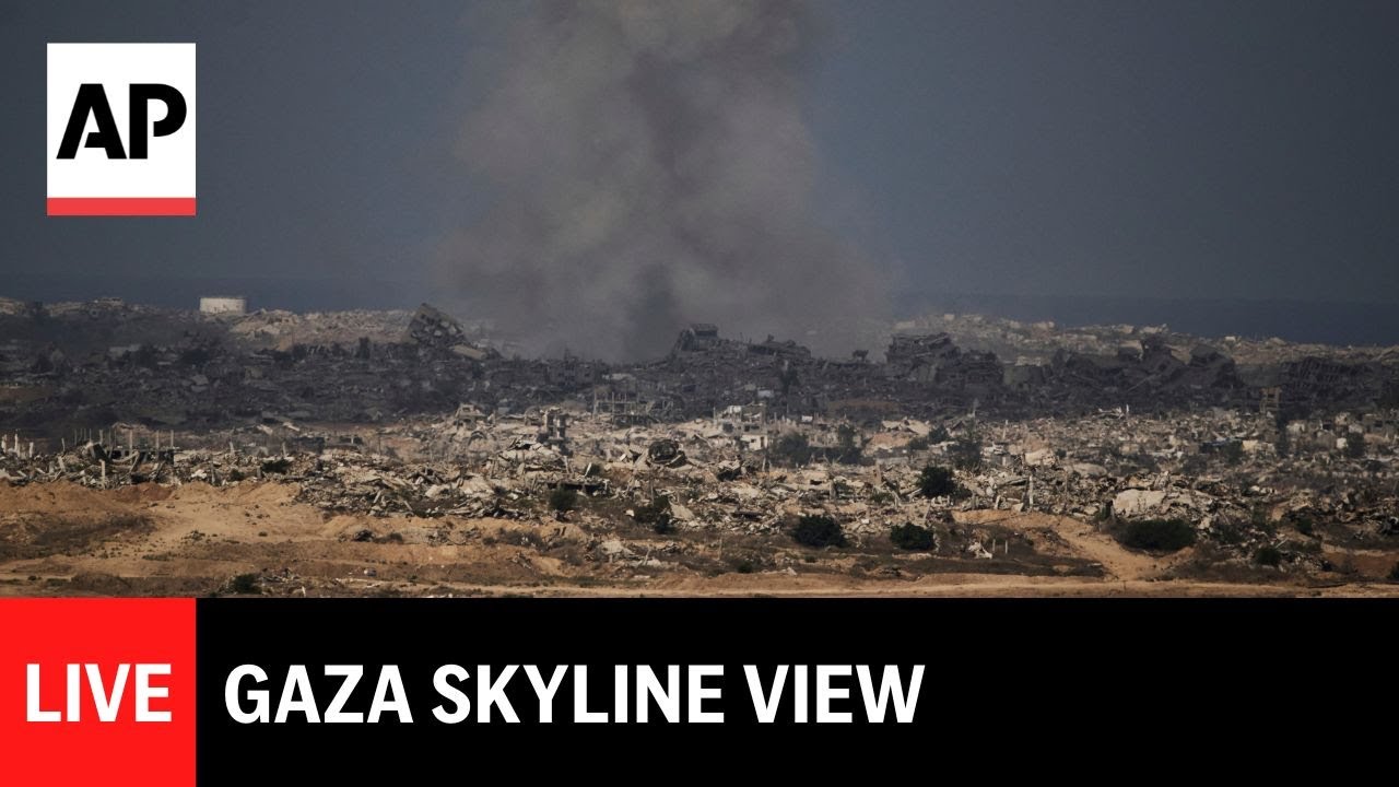 LIVE: View of Gaza skyline as Trump and Netanyahu advance peace plan ...