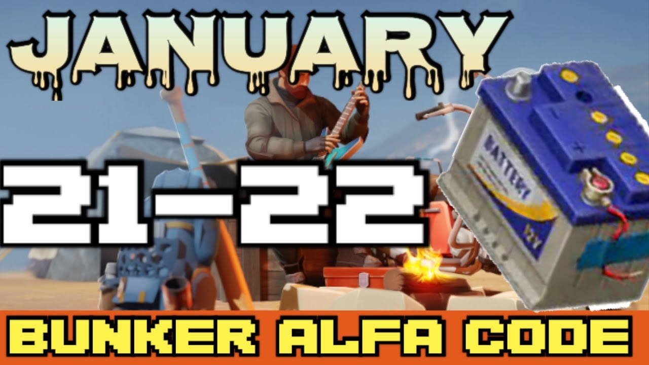 Bunker Alfa code Today JANUARY 21 - 22 2023 LDOE - YouTube