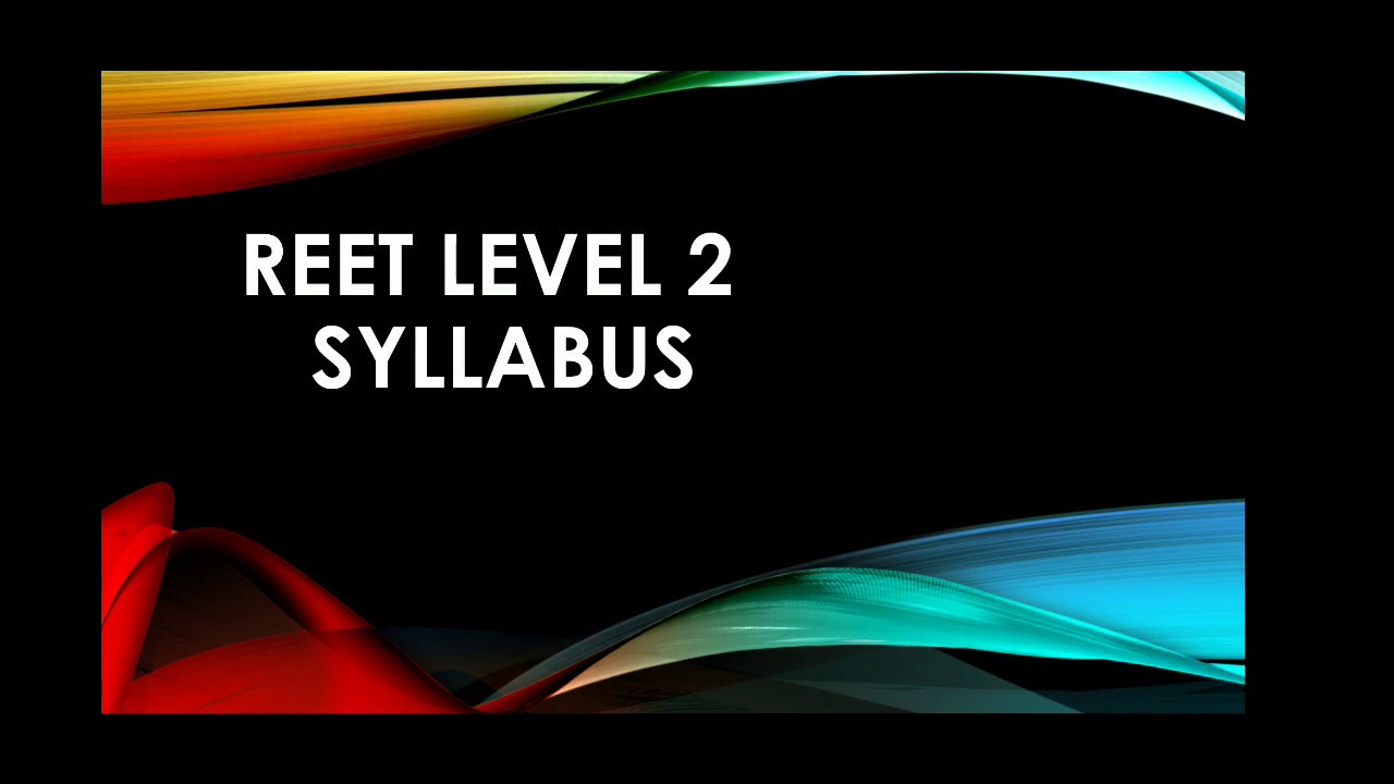 REET 2020 LEVEL 2 SYLLABUS YouTube reet-2020-level-2-syllabus-youtube