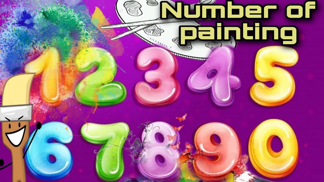 1234 🔢 number paint karenge. #viralvideo#video#kidsvideo#youtube# ...