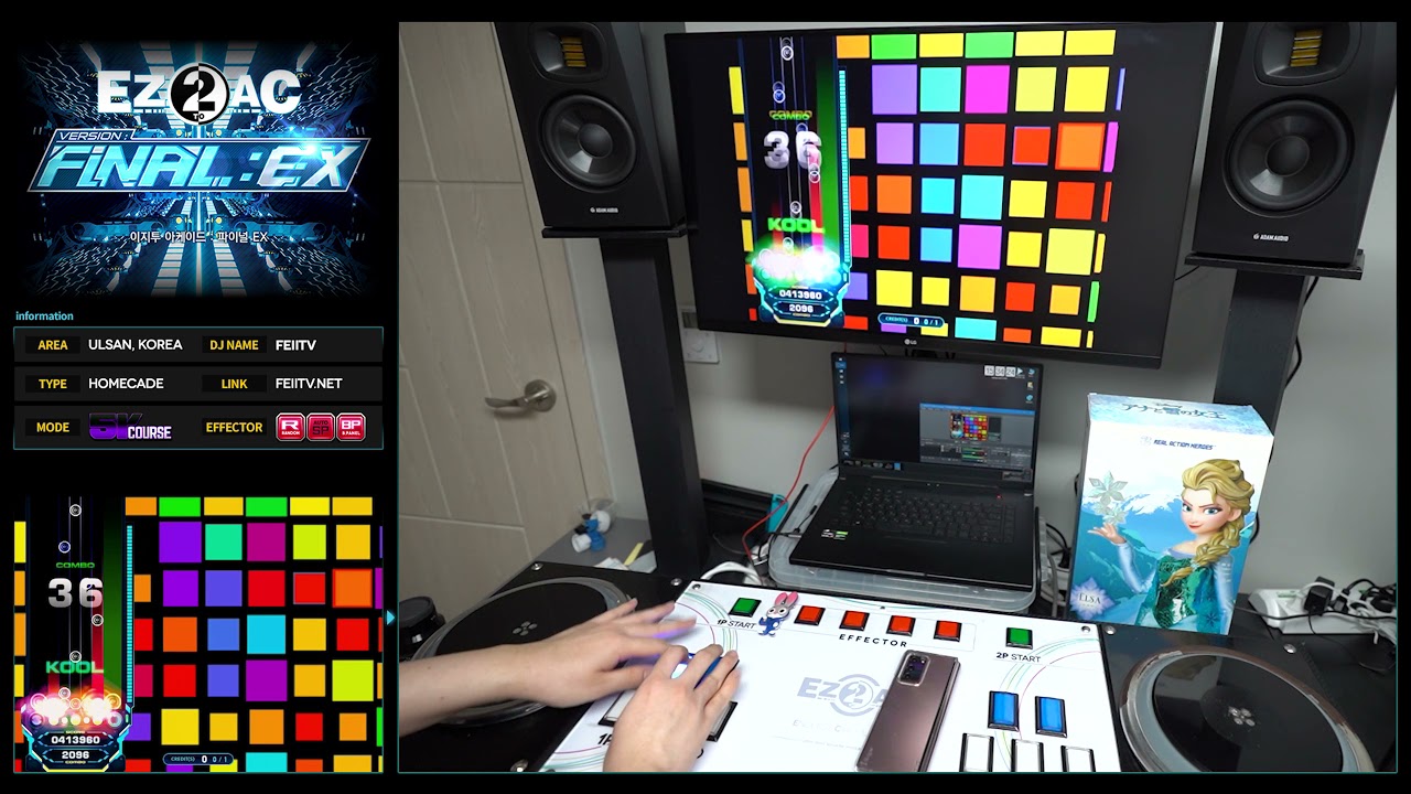 [EZ2AC : FNEX] 홈케이드 + EZ2AC 컨트롤러 플레이 영상 Ver.2 (210421) - YouTube