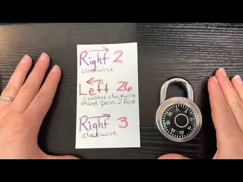 How to Open A Combination Lock - Elementary School - YouTube
