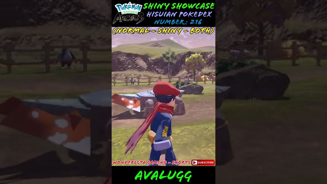 SHINY AVALUGG! - Hisuian Pokedex #216 - Pokemon Legends: Arceus - # ...
