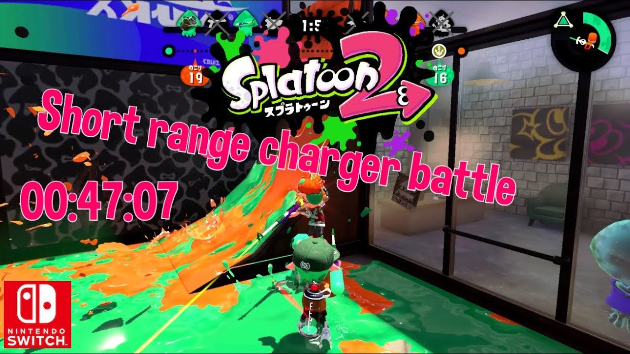 Nintendo Splatoon 2 Short Range Splat Charger Battle Gameplay Ranking ...