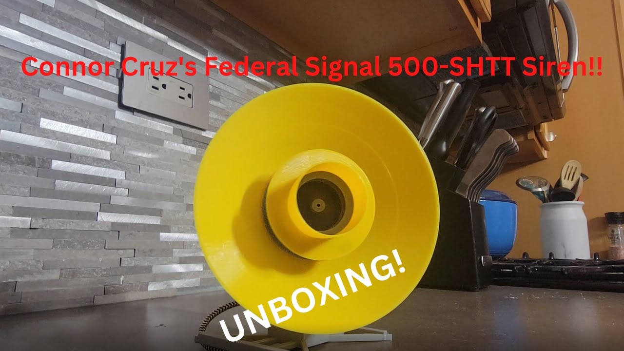Unboxing Of Connor Cruz's Federal Signal 500 SHTT Siren - YouTube