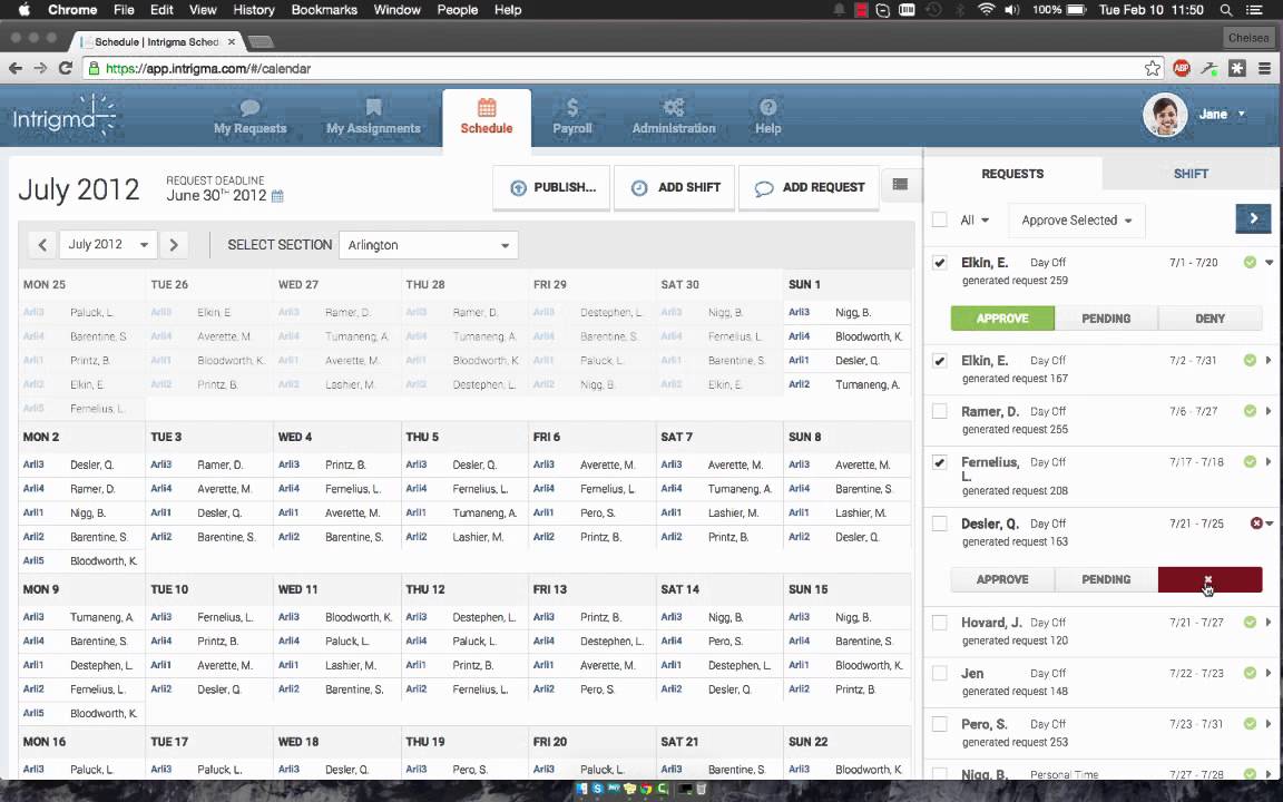 Intrigma Scheduler: How to Add and Review Requests - YouTube