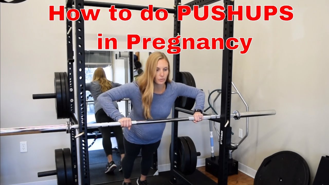 How to Do PUSHUPS during Pregnancy - YouTube