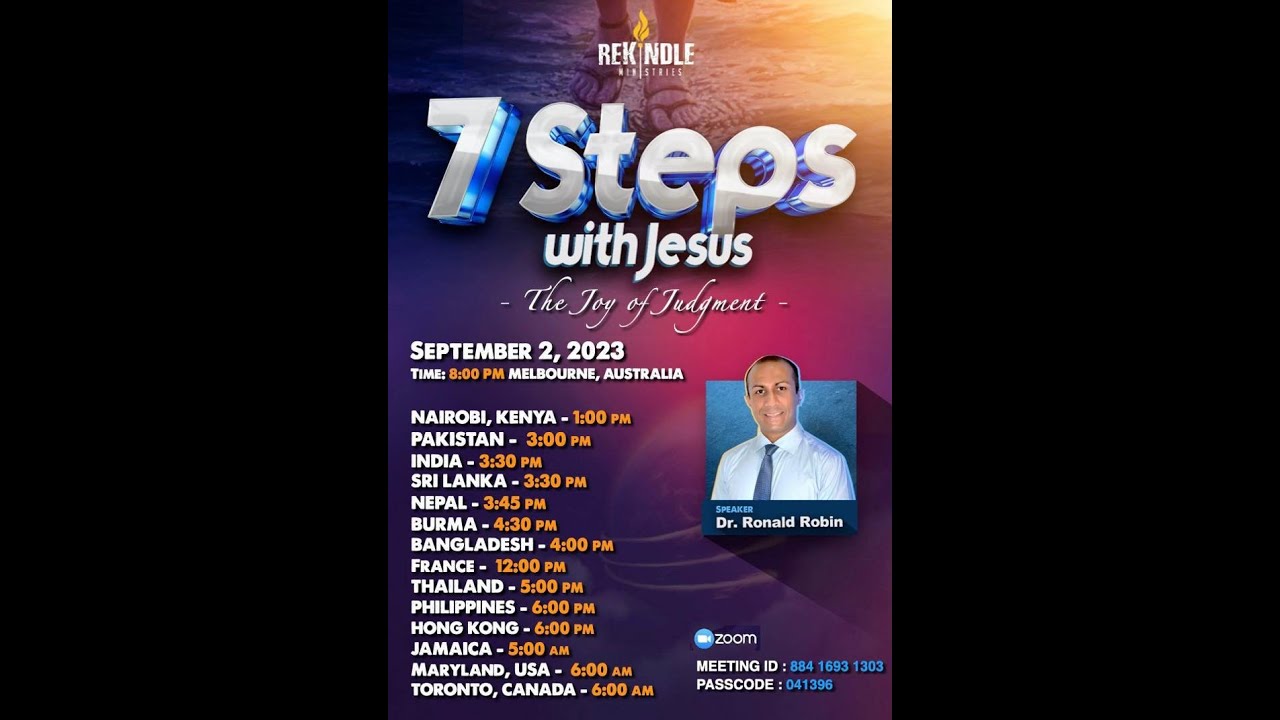 7 Steps with Jesus - The Joy of Judgment - 2 September 2023 - YouTube