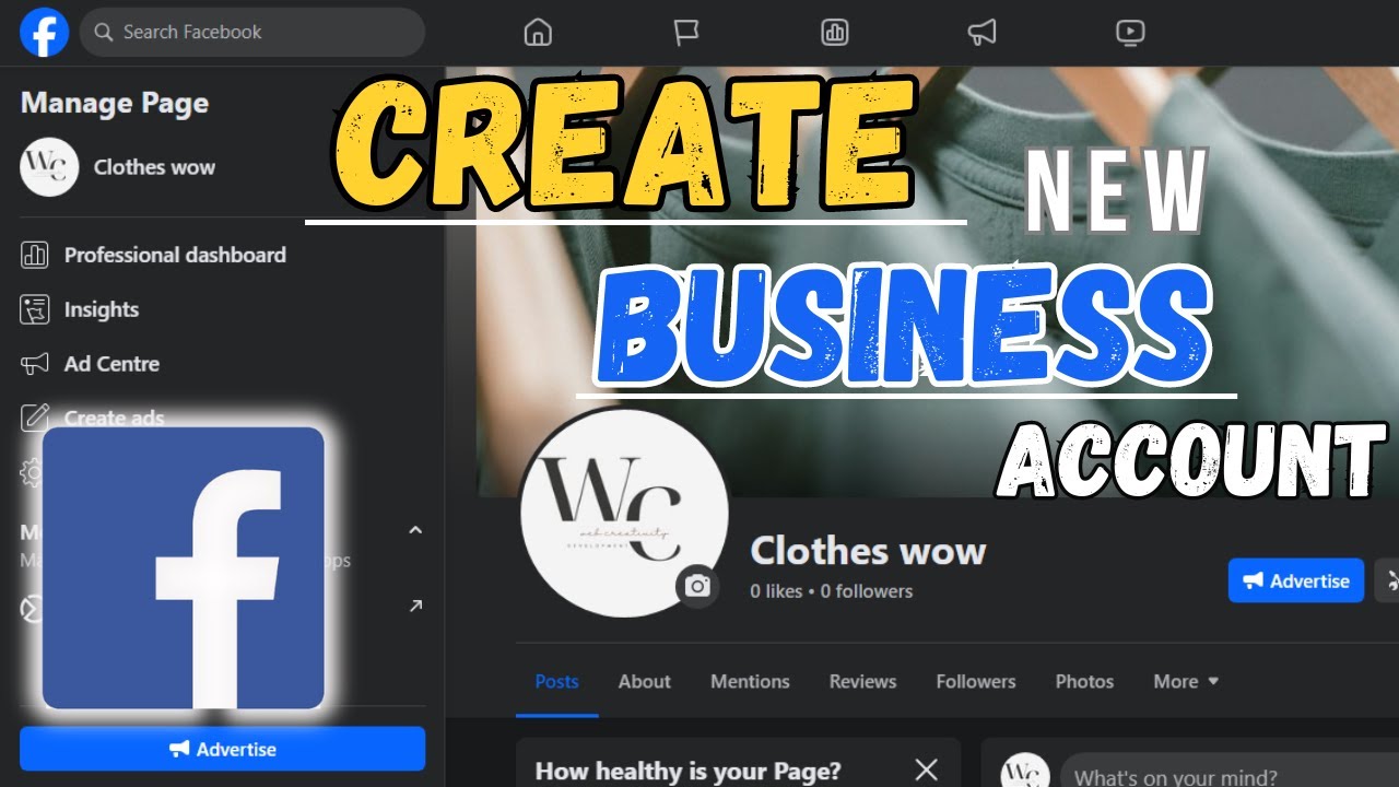 How To Make Business Account On Facebook - Complete Guide - YouTube