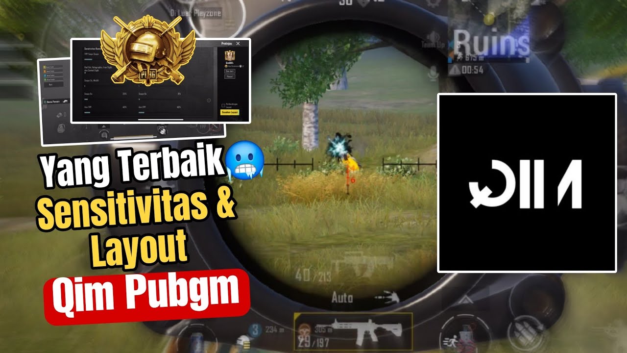 Sensitivitas Terbaik PUBG Mobile | Sensitivitas Qim Terbaru 2025 + Kode Layout PUBG - YouTube