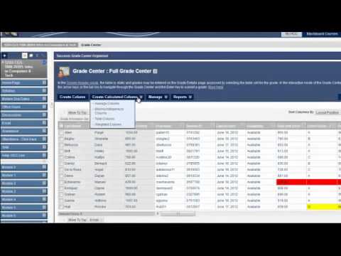HCC Blackboard Gradebook - YouTube