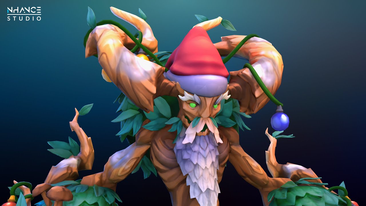 Stylized Christmas Treant: Features overview - YouTube