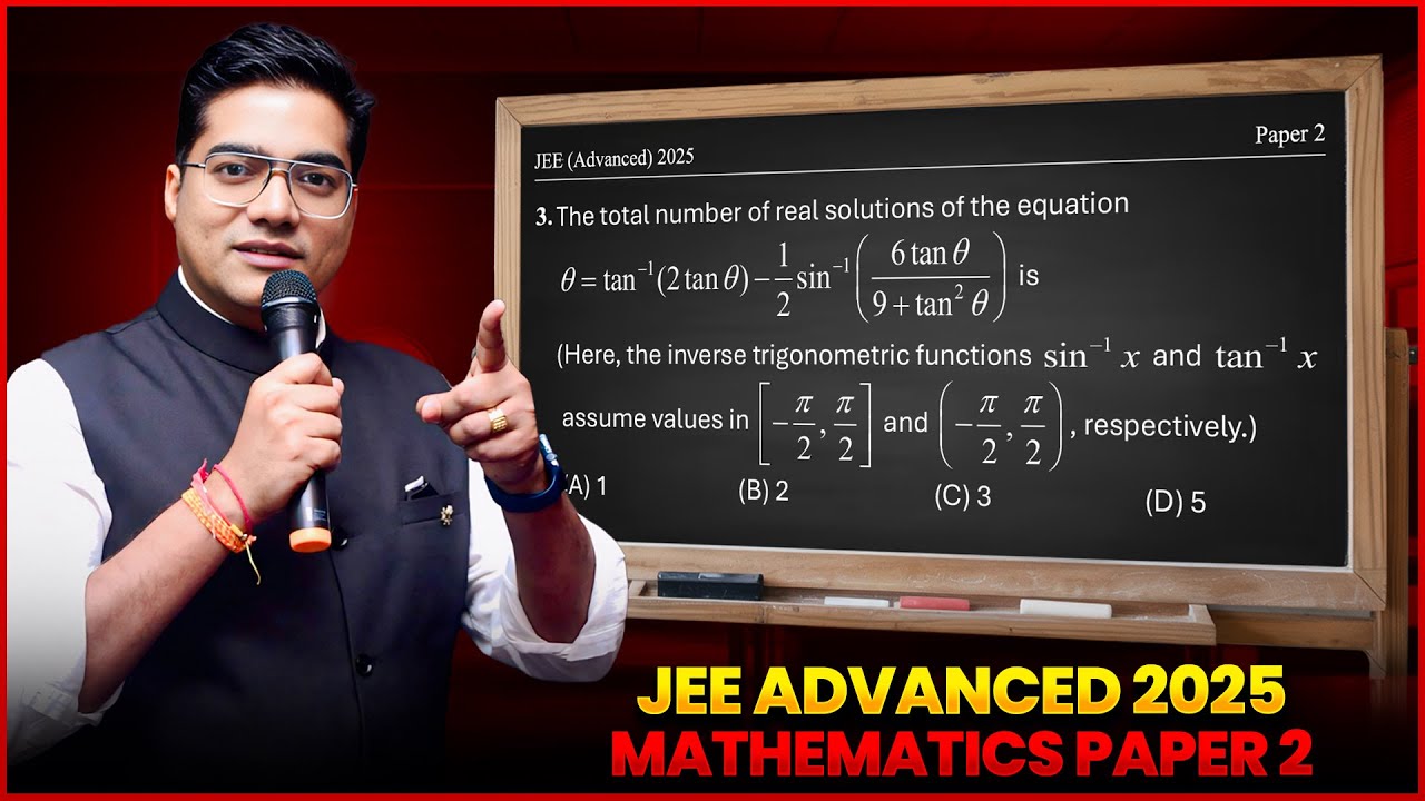 The total number of real solutions of the equation is q = tan –1(2tan q ...