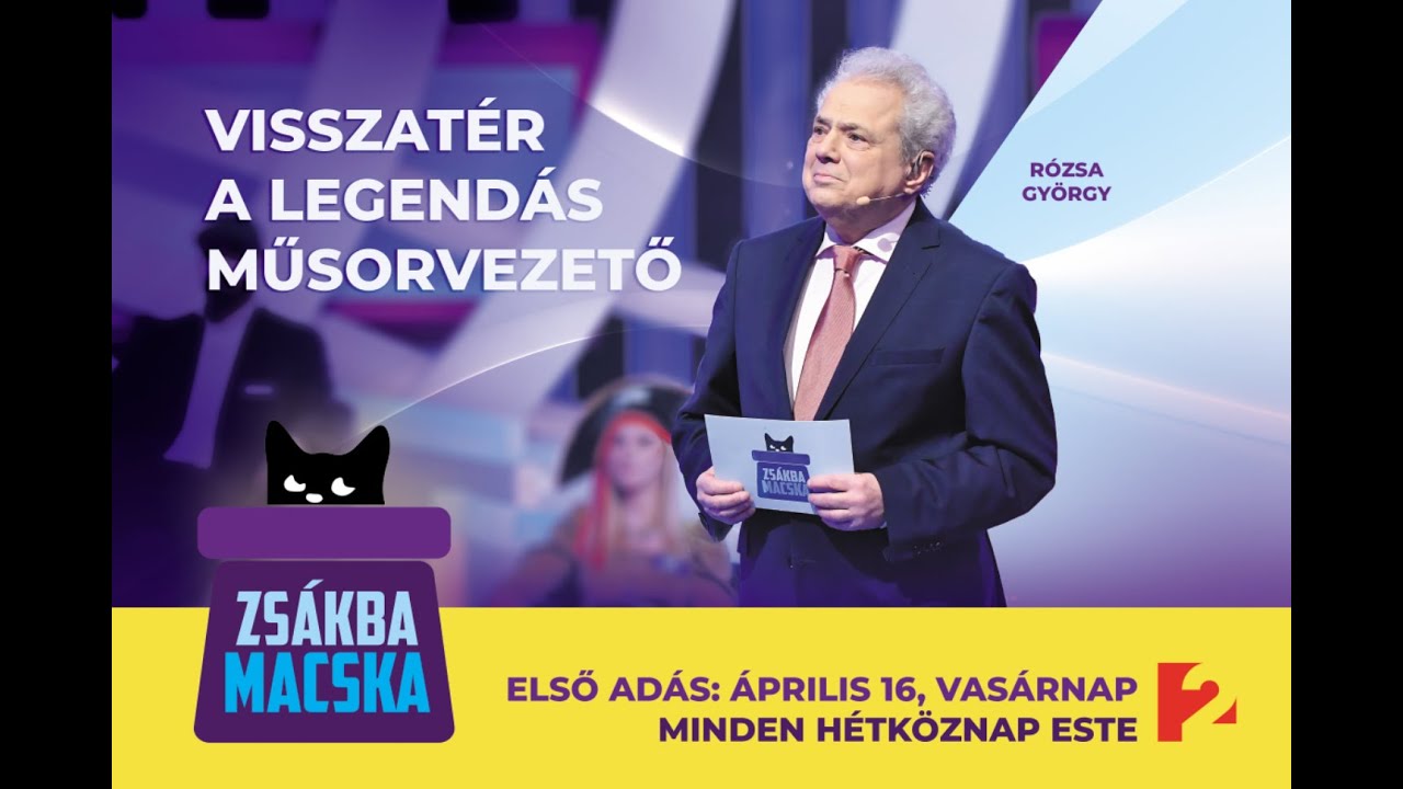 Zsákbamacska - Rózsa György műsorvezetésével a TV2-n! - YouTube