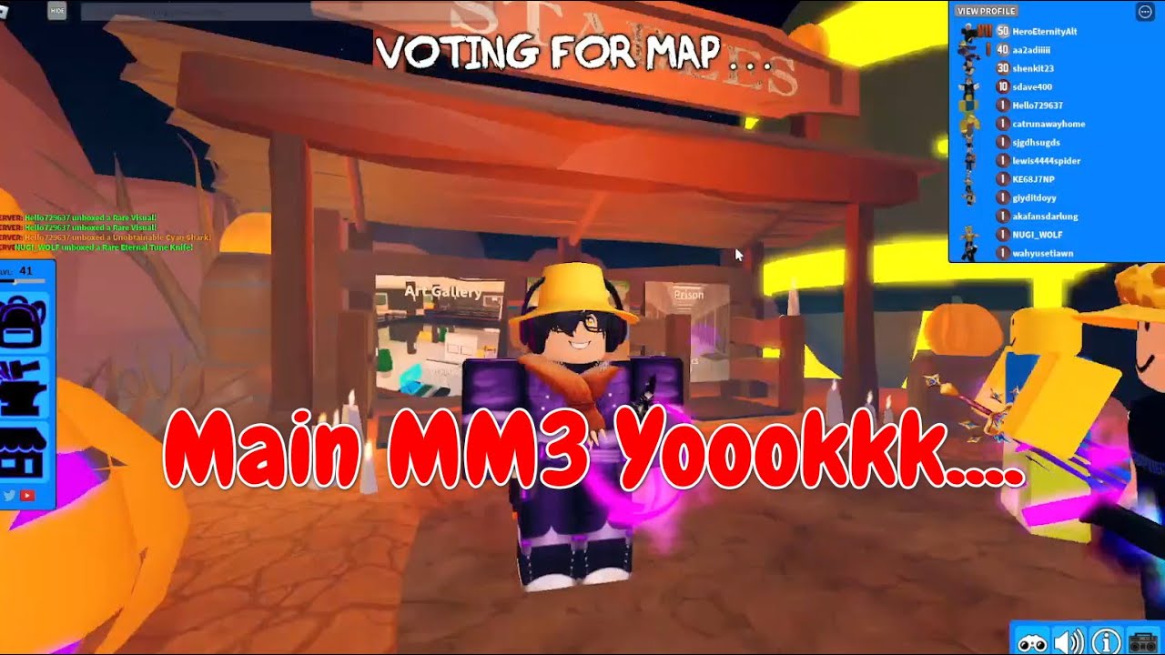Main roblox mm3 - YouTube