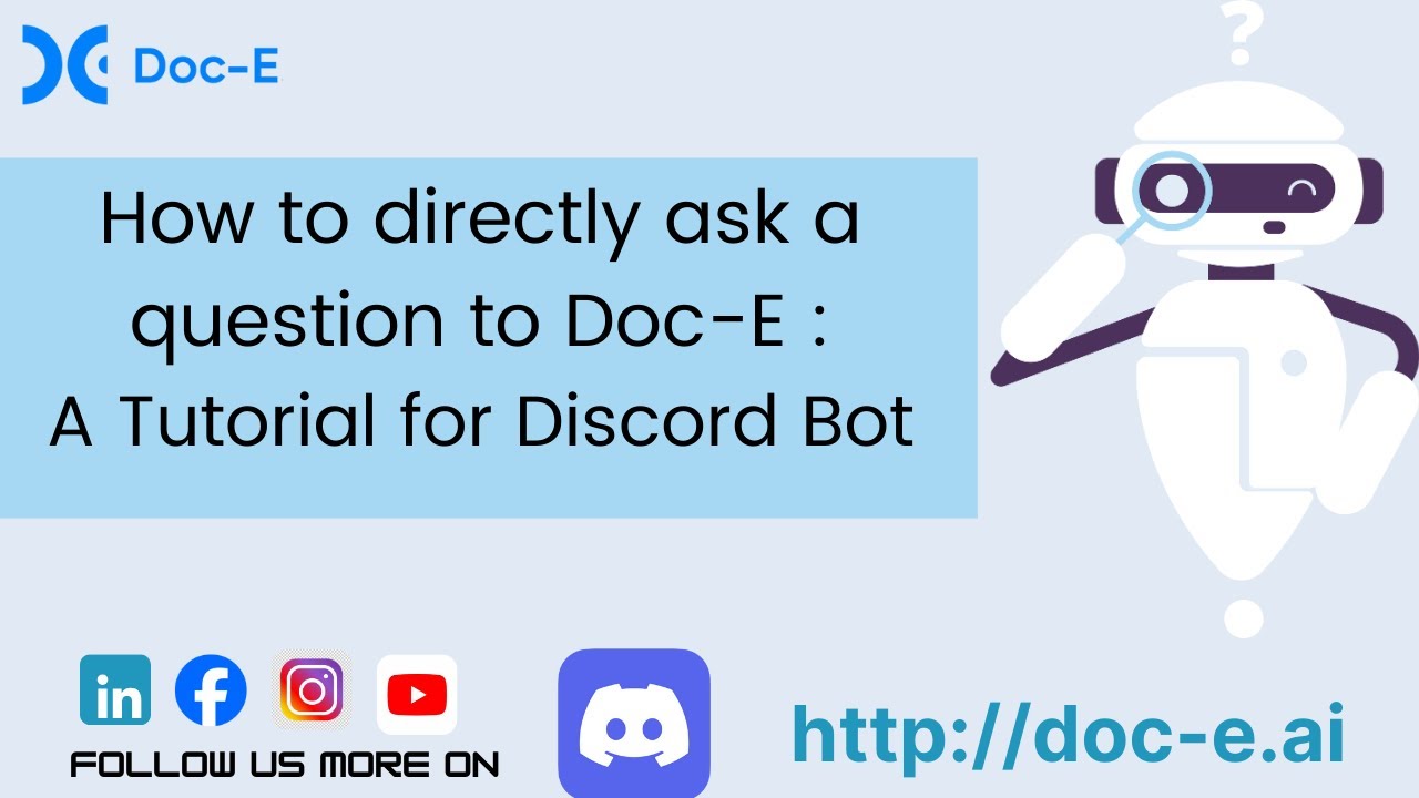 How to directly ask a question to Doc-E - YouTube