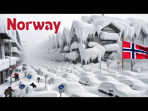 Norway is Freezing | Historical snow storm hit southern Norway | - YouTube