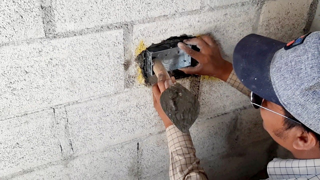 সুইচ বক্স ফিটিং,Modular box install,modular box fitting,metal switch ...