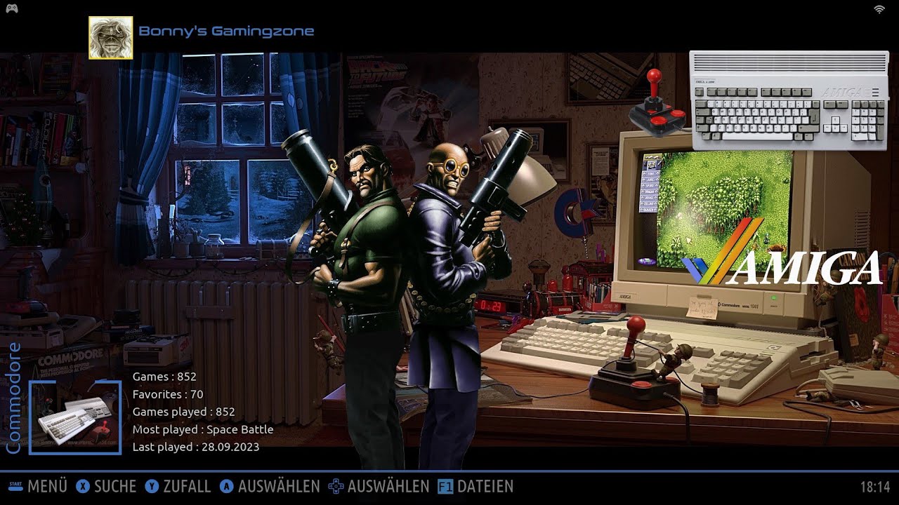 Amiga Game Selector on Batocera (Testing Apydia + Chaos Engine ...