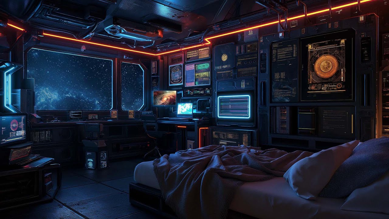 Orbital Space Shelter | Living in Relaxing Space | Soothing Smooth ...