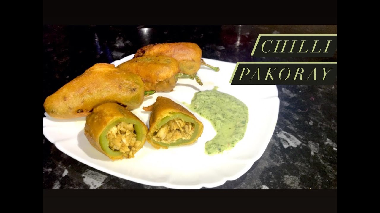 CHILLI PAKORAY | green chilli pakora | crispy mirch pakora | by ...